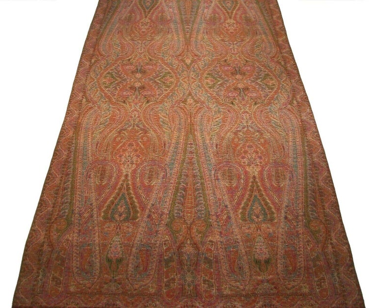 Antique Victorian Paisley Shawl, Fine Weave, circa 1850's For Sale at ...