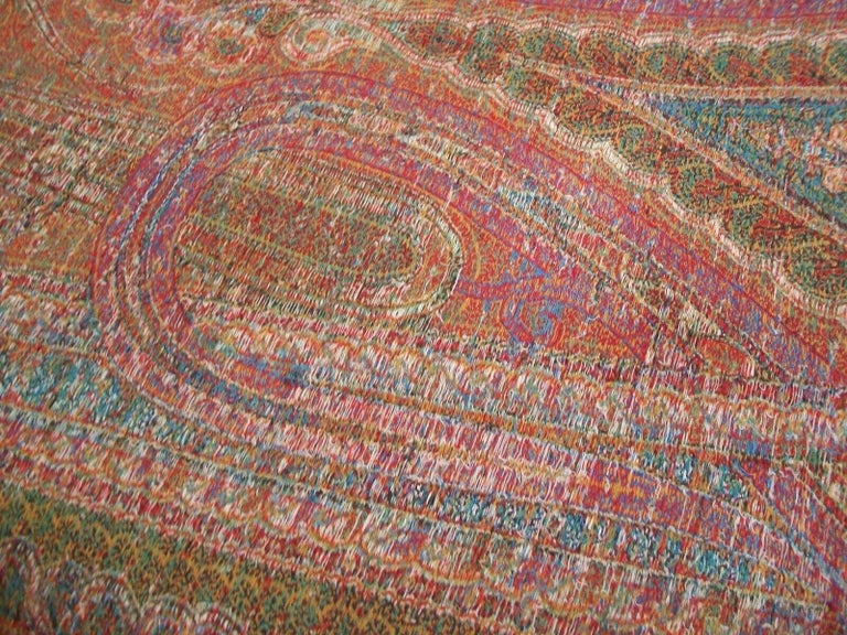 Antique Victorian Paisley Shawl, Fine Weave, circa 1850's For Sale at ...