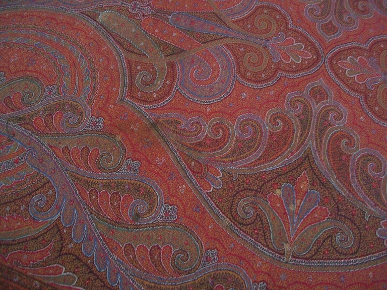 Antique Victorian Paisley Shawl, Fine Weave, circa 1850's For Sale at ...