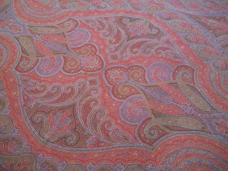 Antique Victorian Paisley Shawl, Fine Weave, circa 1850's For Sale at ...