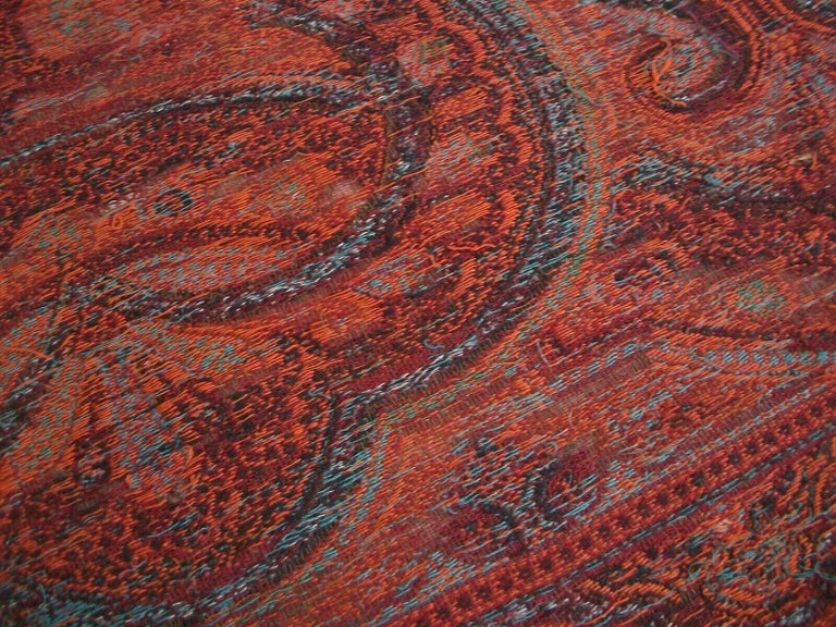 Antique Victorian Paisley Shawl, Fine Weave, Circa 1850's For Sale at ...