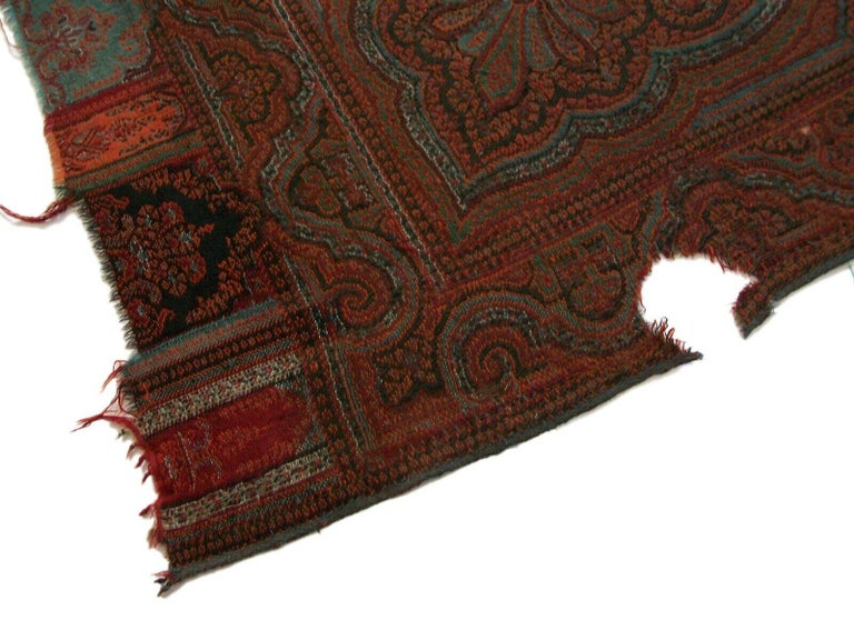 Antique Victorian Paisley Shawl, Fine Weave, Circa 1850's For Sale at ...