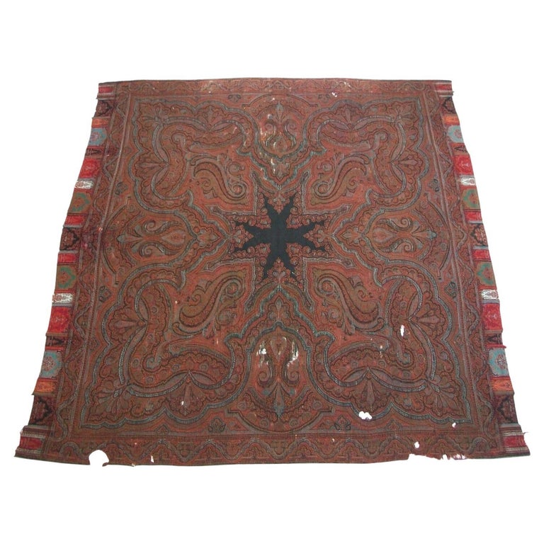 Antique Victorian Paisley Shawl, Fine Weave, Circa 1850's For Sale at ...