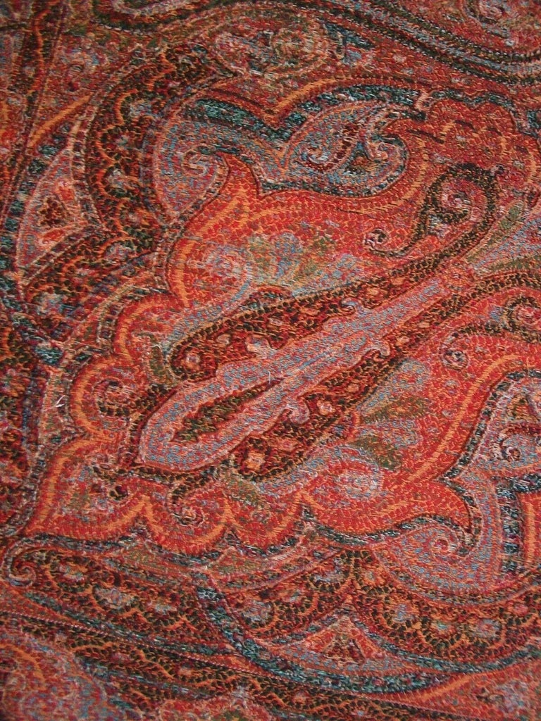 Antique Victorian Paisley Shawl, Fine Weave, Circa 1850's For Sale at ...