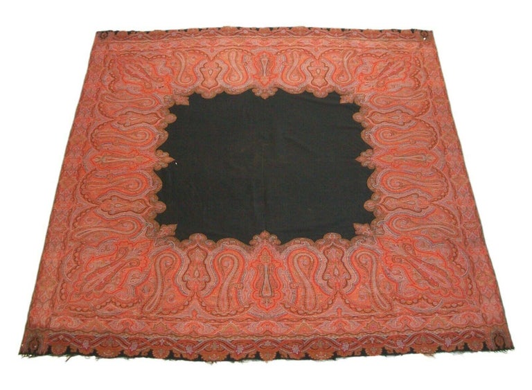 Antique Victorian Paisley Shawl, Fine Weave, Circa 1850's For Sale at ...