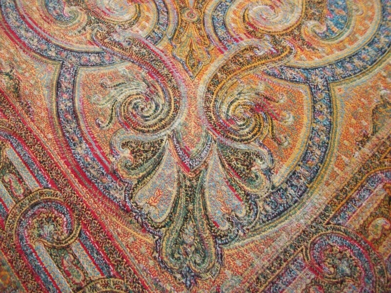 Antique Victorian Paisley Shawl, Fine Weave, Circa 1850's For Sale at ...