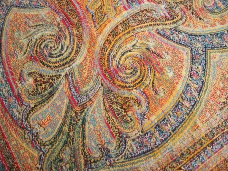 Antique Victorian Paisley Shawl, Fine Weave, Circa 1850's For Sale at ...