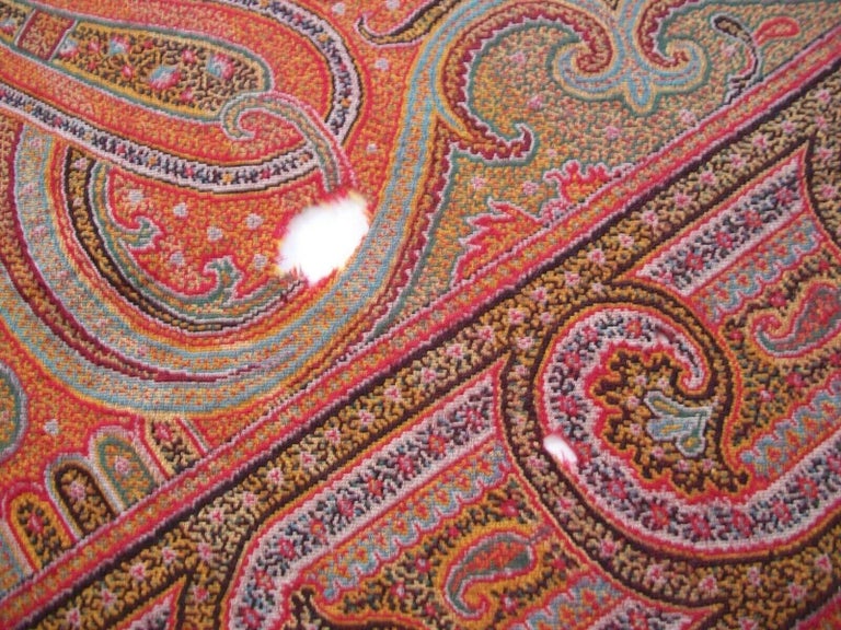Antique Victorian Paisley Shawl, Fine Weave, Circa 1850's For Sale at ...