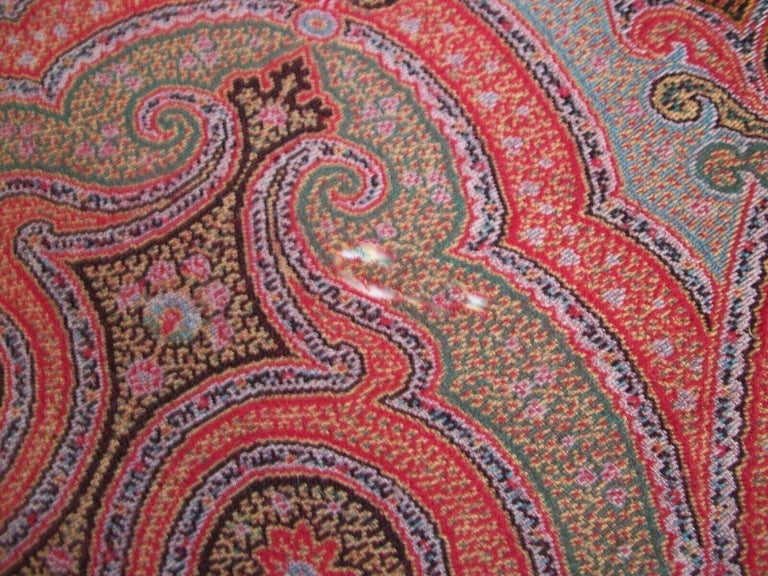 Antique Victorian Paisley Shawl, Fine Weave, Circa 1850's For Sale at ...