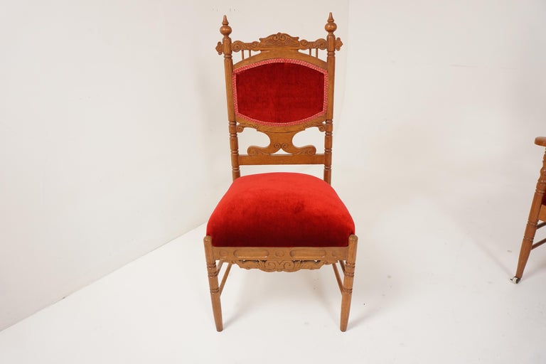 Antique Victorian Parlour Set, Carved Oak, Eastlake, American, 1890 ...