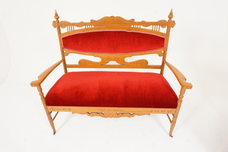 Antique Victorian Parlour Set, Carved Oak, Eastlake, American, 1890 ...