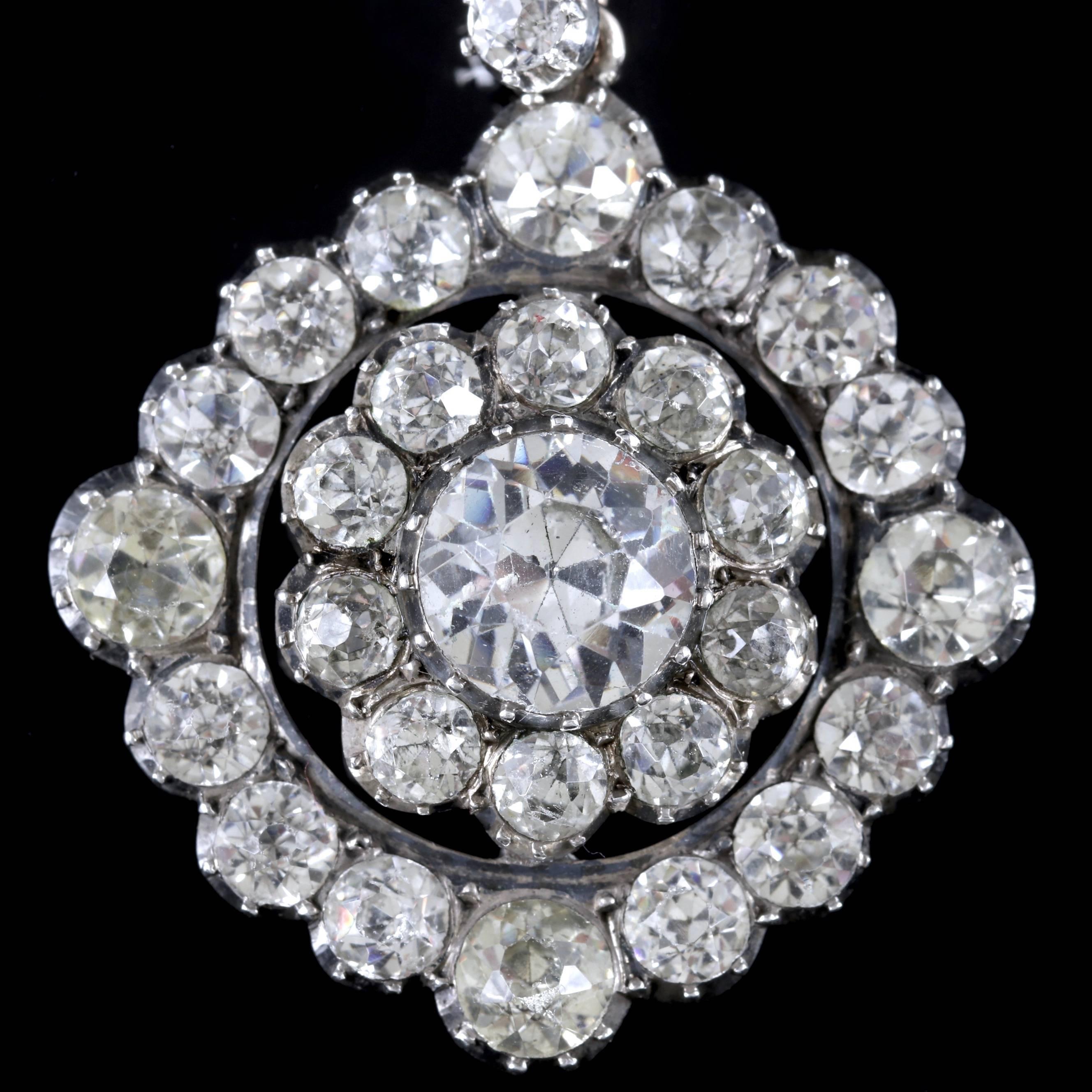 Antique Victorian Paste Stone Pendant 18 Carat Gold, circa 1860 For ...