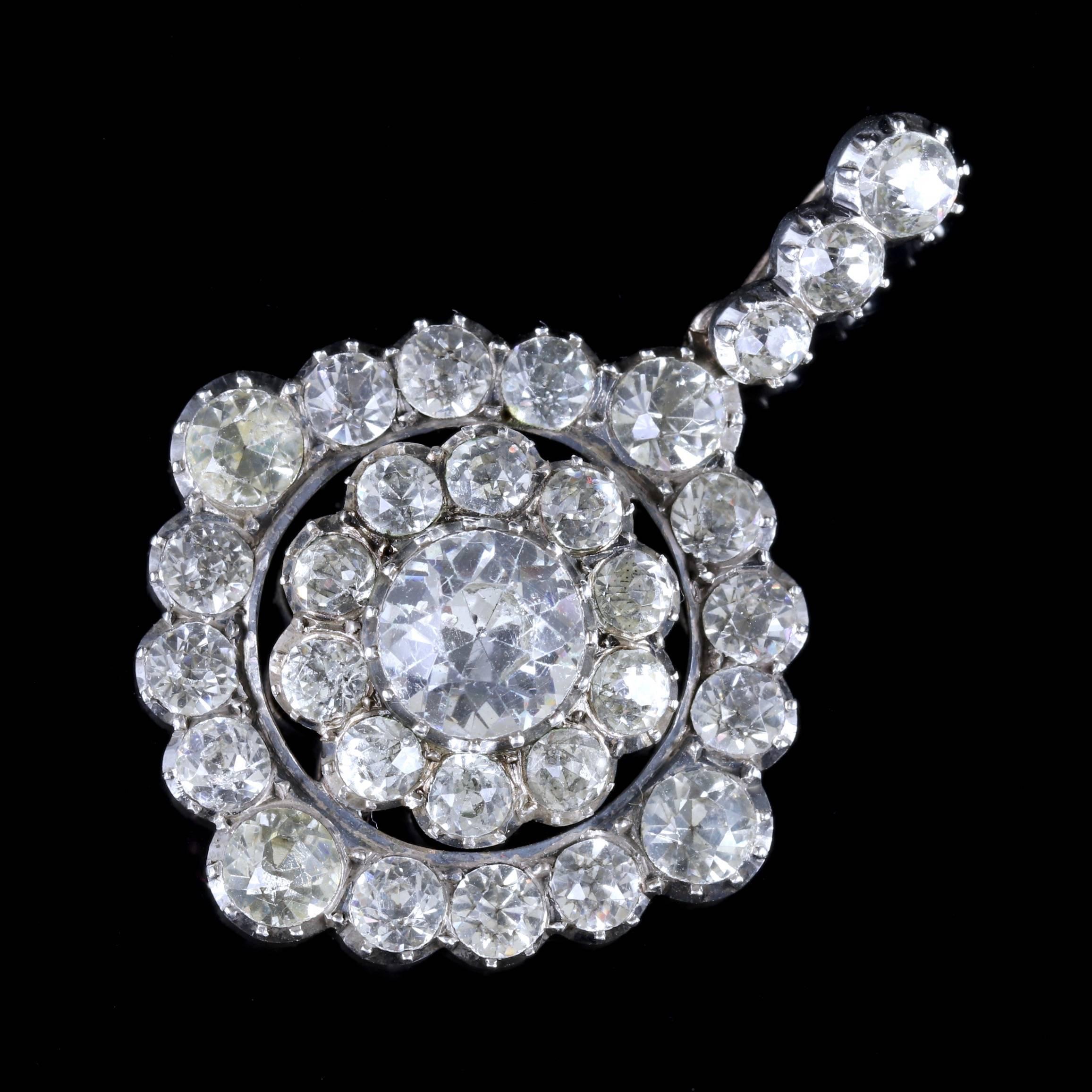 Antique Victorian Paste Stone Pendant 18 Carat Gold, circa 1860 For ...