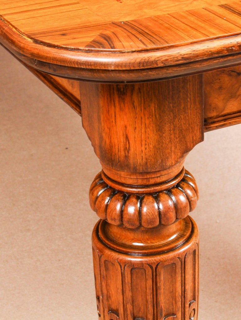 Antique Victorian Pollard Oak Extending Dining Table, 19th Century at ...