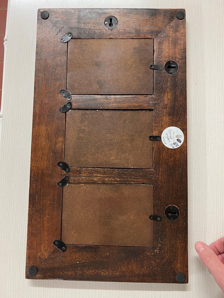 Antique Victorian Postcards in a Carved Wooden Frame For Sale at 1stDibs