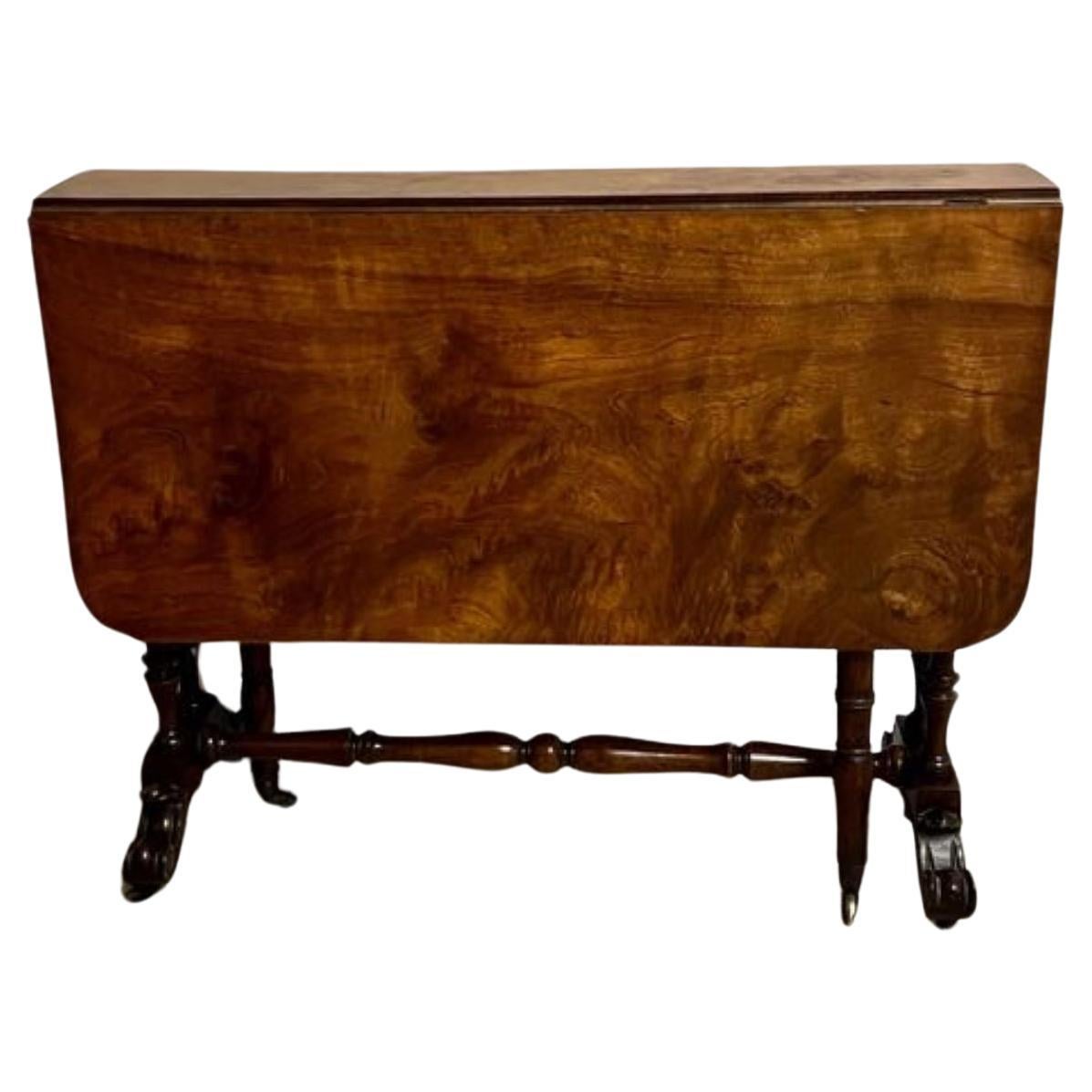 Antique Victorian Burr Walnut Loo Table For Sale at 1stDibs
