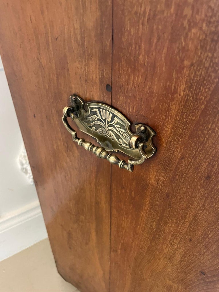 Antique Victorian Quality Carved Walnut Coal Box For Sale at 1stDibs