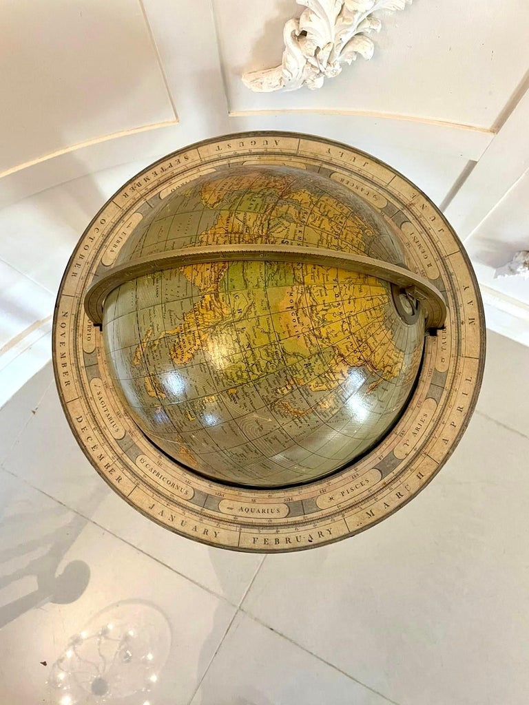 Antique Victorian Quality Floor Standing Library Globe at 1stDibs