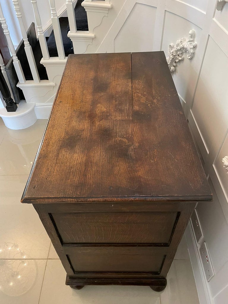 Antique Victorian Quality Oak Jacobean Chest of Drawers For Sale at 1stDibs