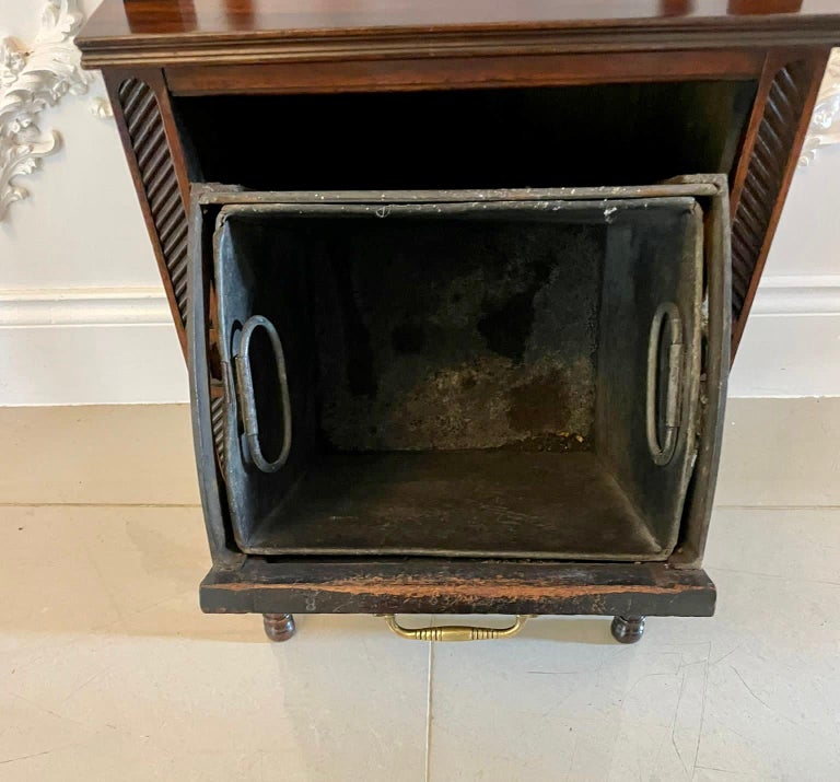 Antique Victorian Quality Rosewood Marquetry Inlaid Coal Box For Sale ...