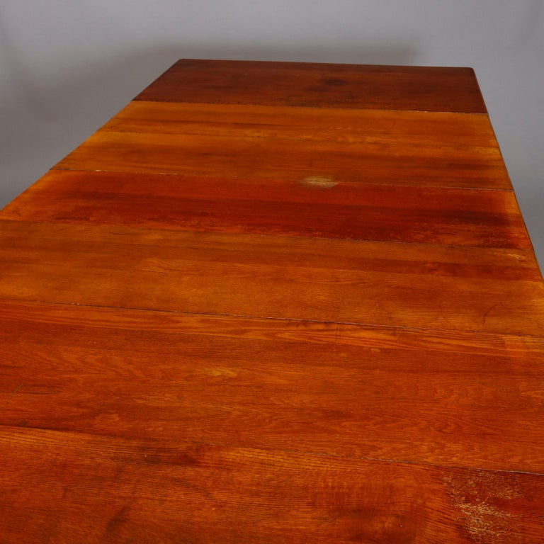 Antique Victorian R.J. Horner School Oak Dining and Banquet Table with ...