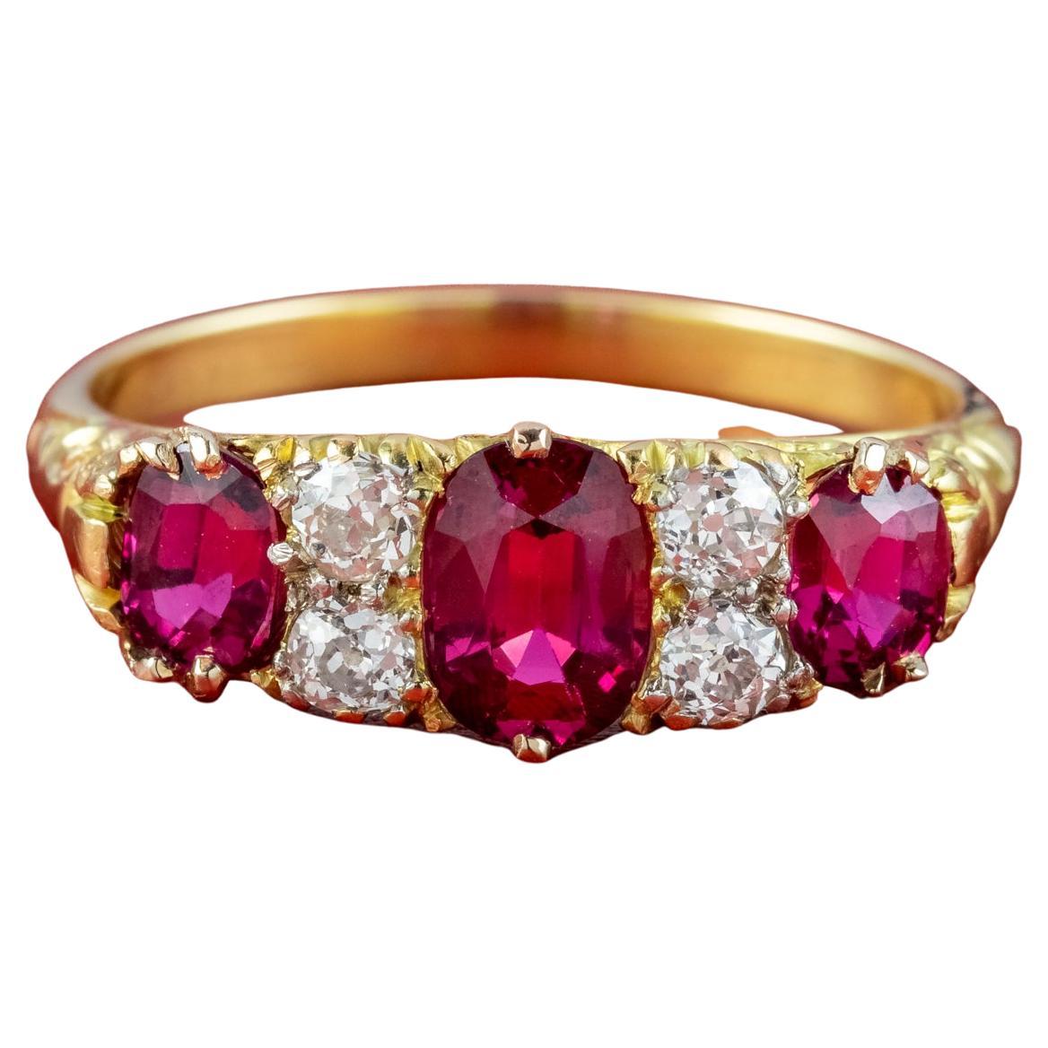 Antique Topaz Ruby Ring For Sale at 1stDibs | ruby and topaz ring ...