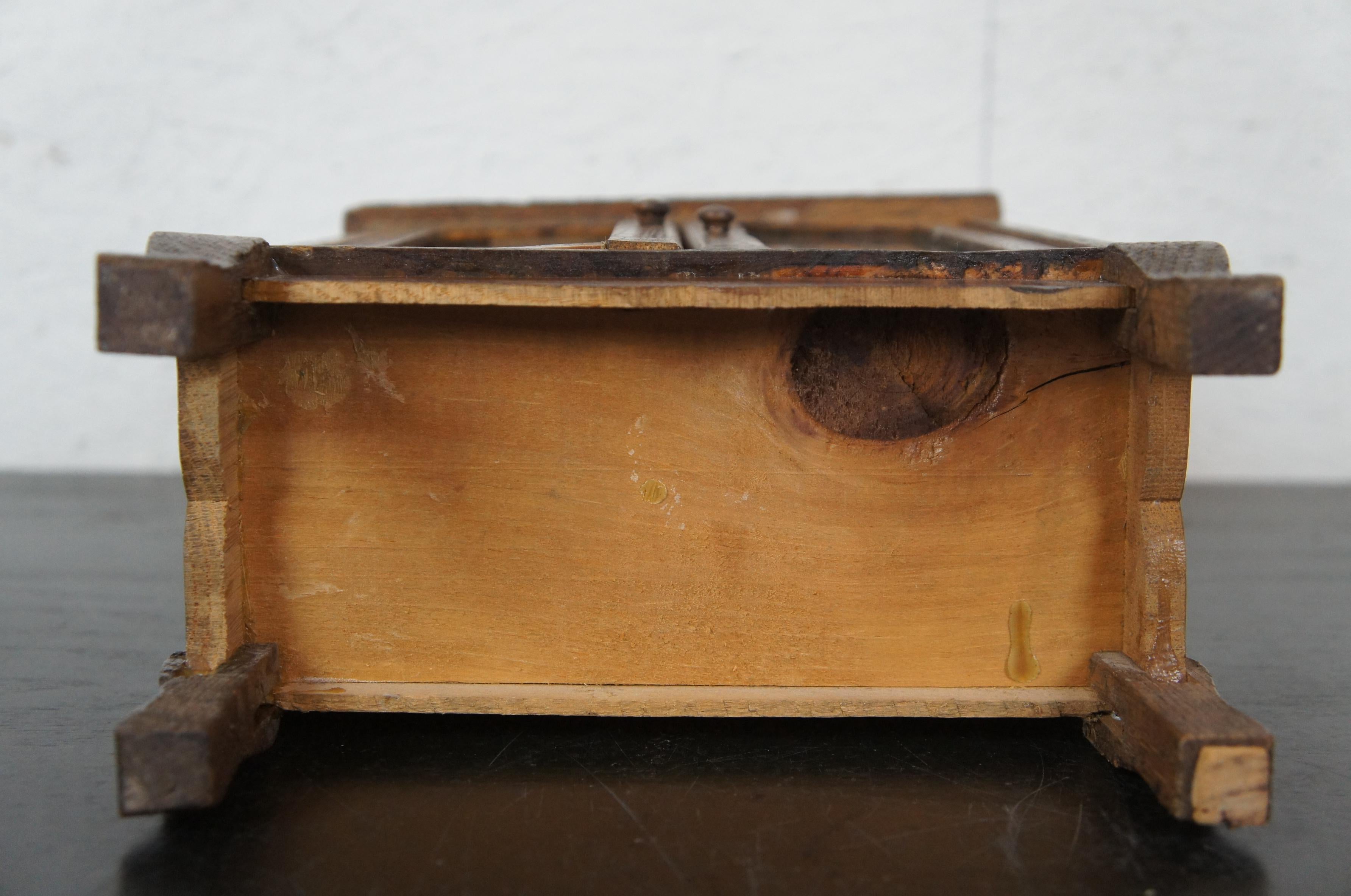 Victorian Salesman Sample Miniature Oak Bookcase Curio Cabinet with ...
