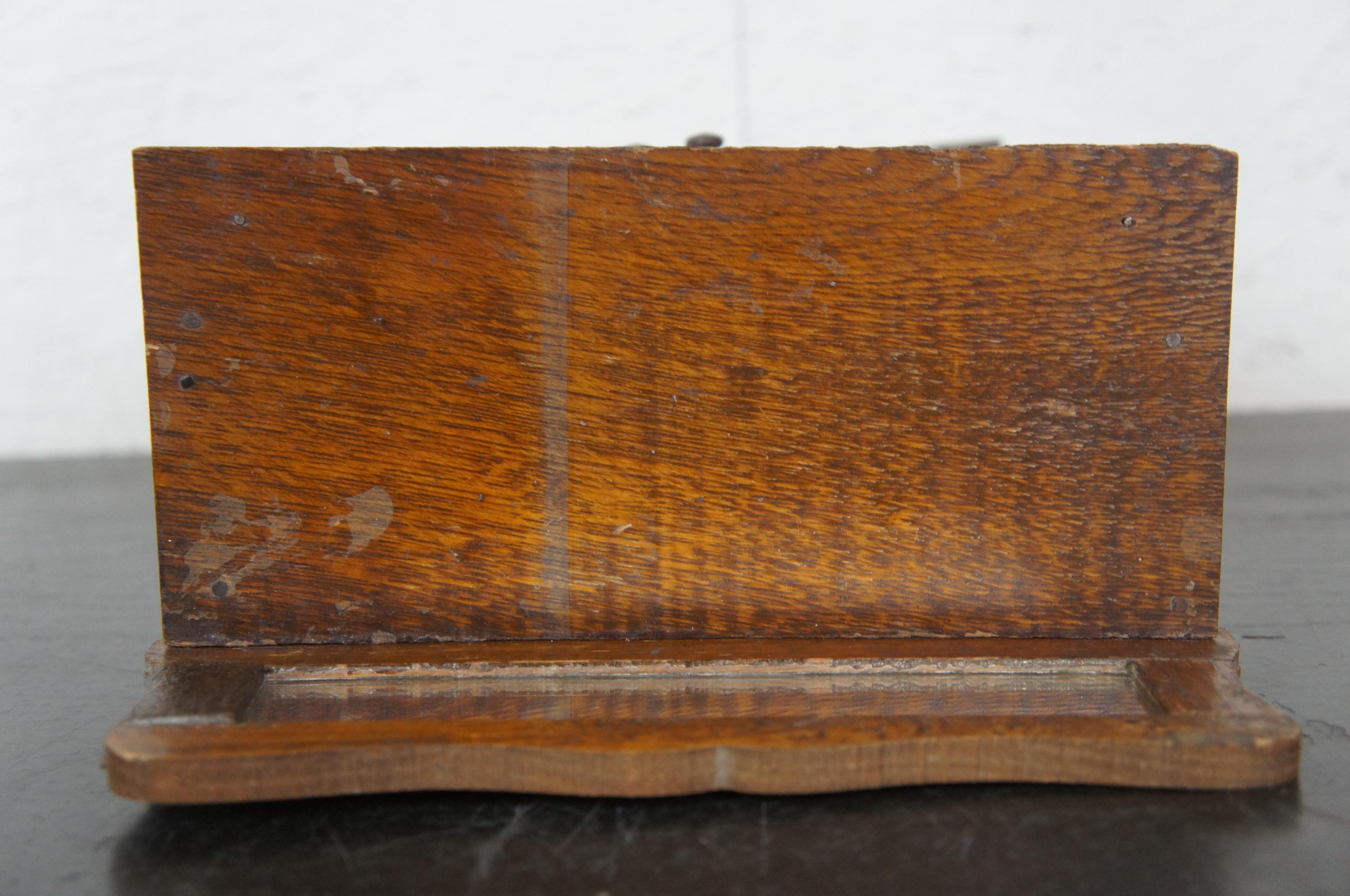 Victorian Salesman Sample Miniature Oak Bookcase Curio Cabinet with ...
