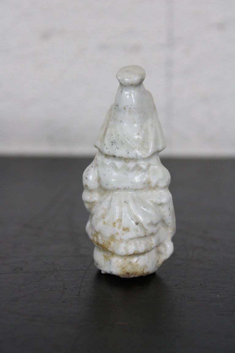 Antique Victorian Salt Glaze Staffordshire Miniature Figurine Girl on ...