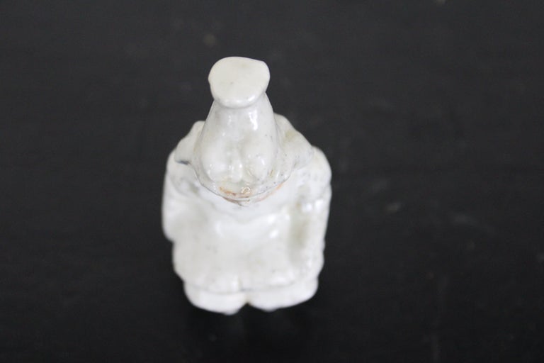 Antique Victorian Salt Glaze Staffordshire Miniature Figurine Girl on ...