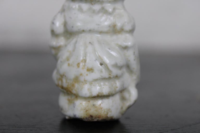 Antique Victorian Salt Glaze Staffordshire Miniature Figurine Girl on ...