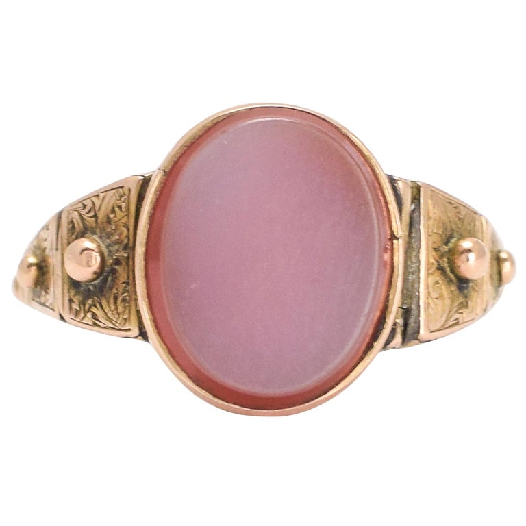 Antique Victorian Sardonyx Rosary Poison Ring at 1stDibs | poison rings ...