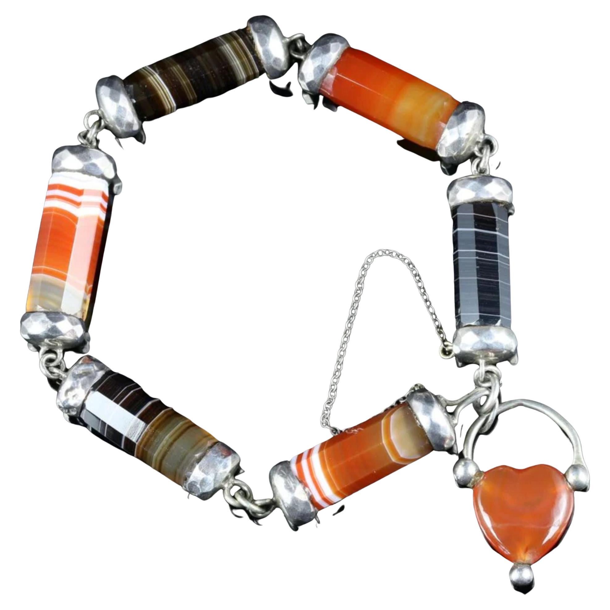Antique Scottish Agate Bracelet at 1stDibs | antique scottish agate ...