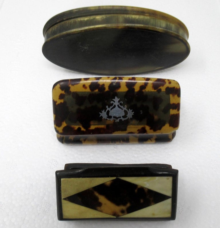 Antique Victorian Silver Card Case Trinket and Snuff Box Regency Grand ...