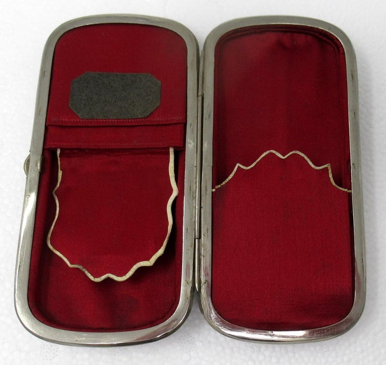 Antique Victorian Silver Card Case Trinket and Snuff Box Regency Grand ...