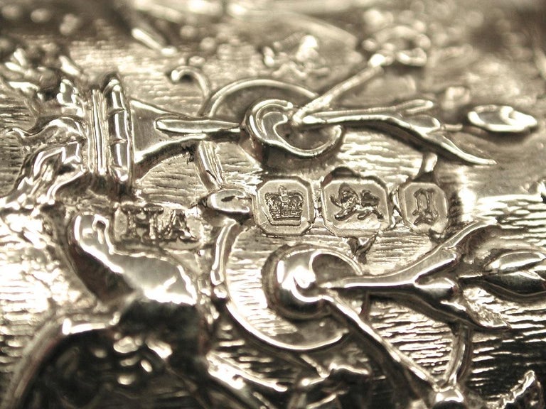 Antique Victorian Silver Embossed Napkin Ring, 1899, by Henry Atkins at ...