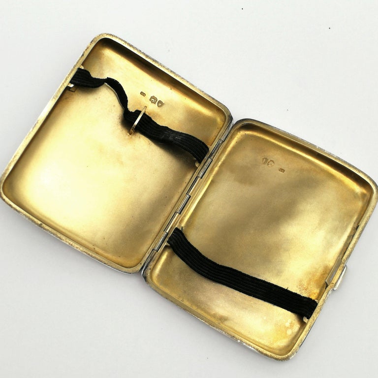 Antique Victorian Silver and Enamel Cigarette Case, Windsor Castle ...