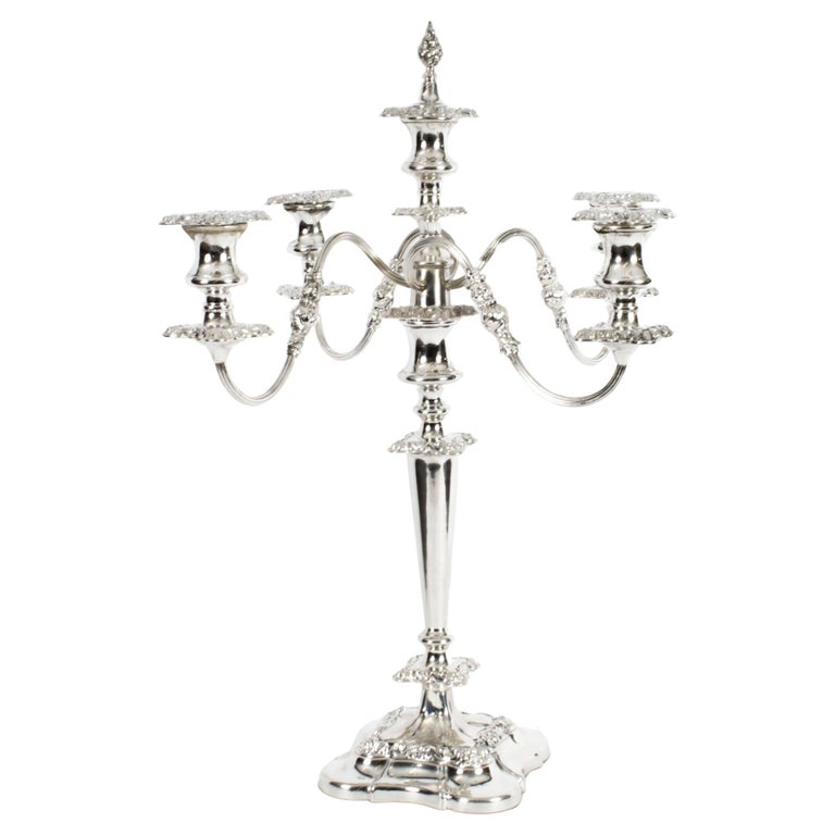 Antique Victorian Silver Plate Candelabra Centerpiece 19th Century For ...