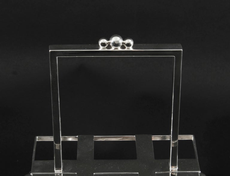 Antique Victorian Silver Plated 6 Bottle Cruet Set Wade Wingfield ...