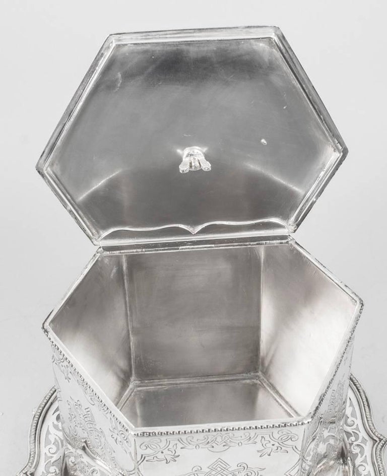 Antique Victorian Silver Plated Biscuit / Sweet Box, 19th Century at ...