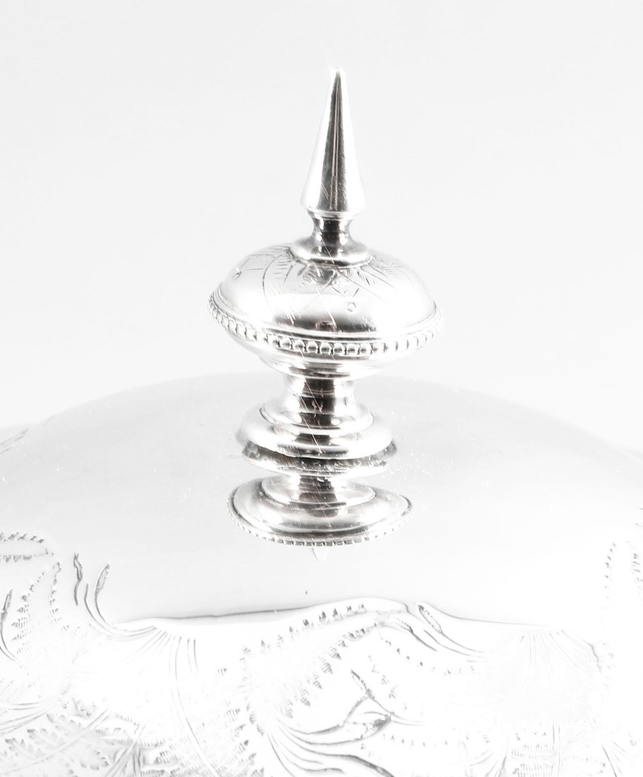 Antique Victorian Silver Plated Biscuit Sweet Box, 19th Century at 1stDibs