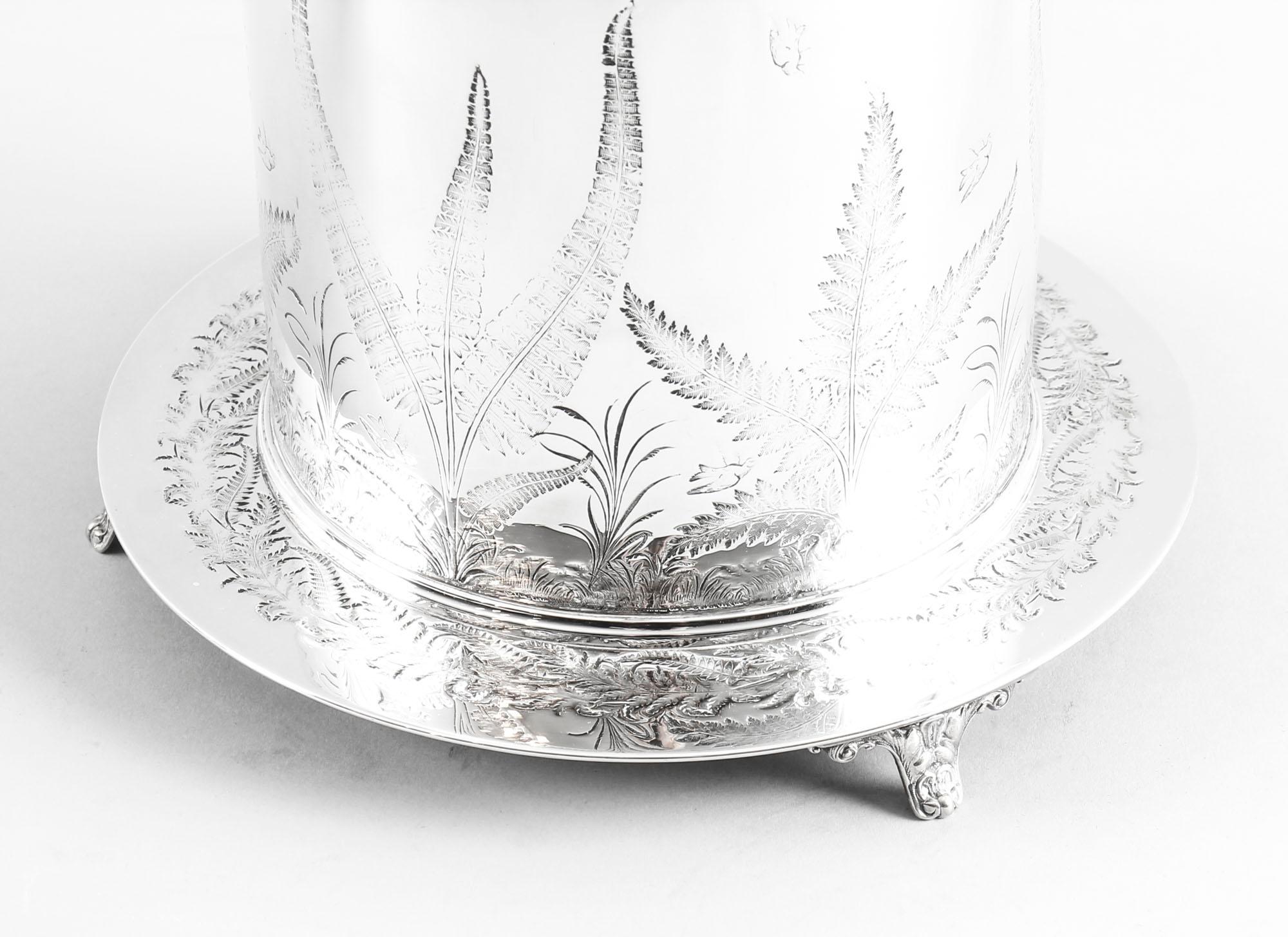 Antique Victorian Silver Plated Biscuit Sweet Box, 19th Century at 1stDibs