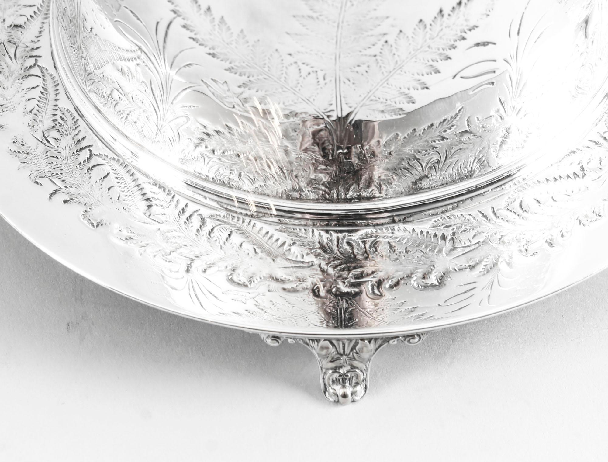 Antique Victorian Silver Plated Biscuit Sweet Box, 19th Century at 1stDibs