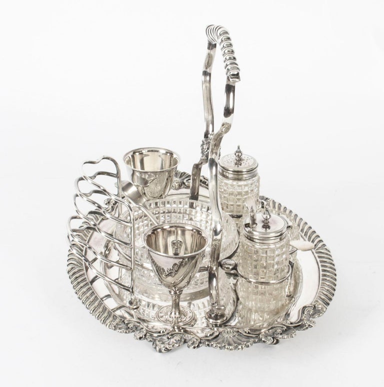 Antique Victorian Silver Plated Breakfast Set Toast Rack, 19th Century ...
