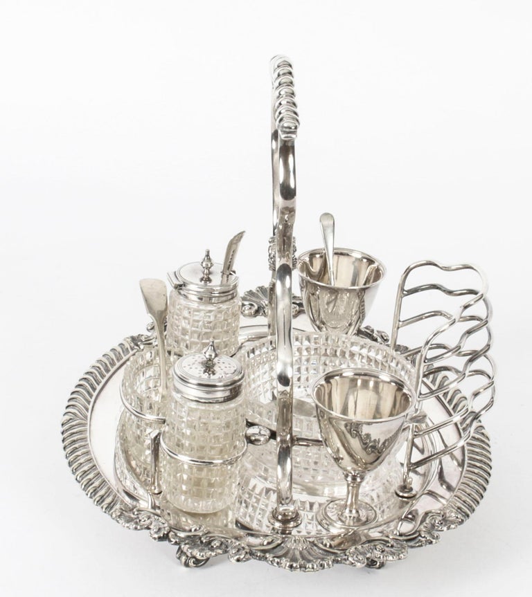 Antique Victorian Silver Plated Breakfast Set Toast Rack, 19th Century ...
