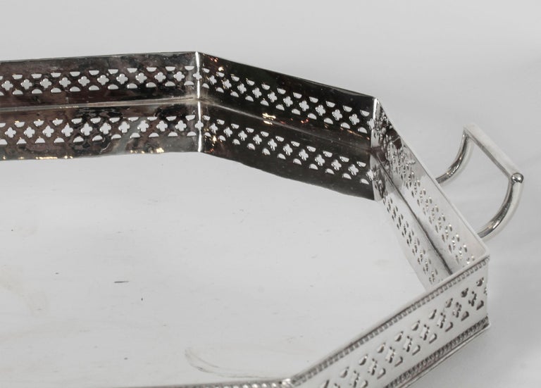 Antique Victorian Silver Plated Gallery Tray Thomas Wilkinson 19th ...