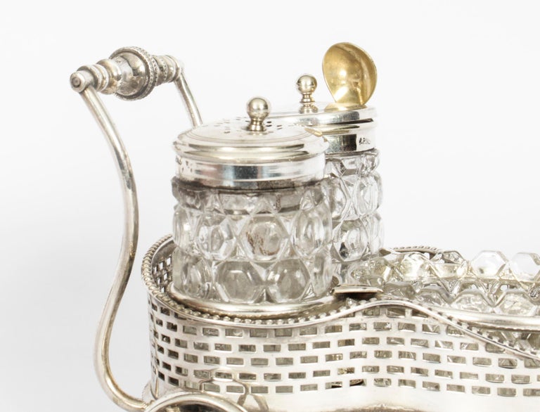 Antique Victorian Silver Plated Motoring Cruet Set 19th C For Sale at ...