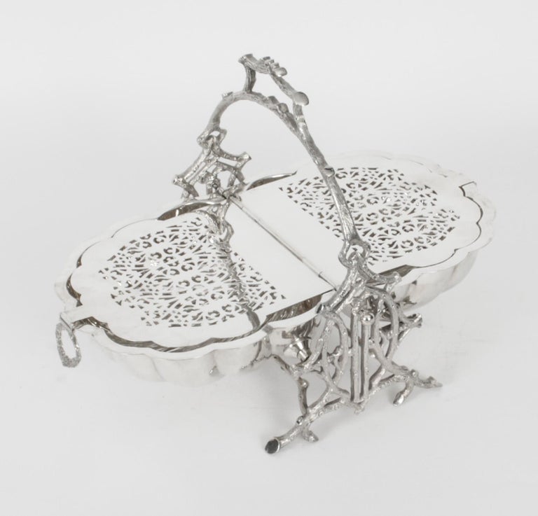 Antique Victorian Silver Plated Biscuit by Box Fenton Brothers 19thC ...