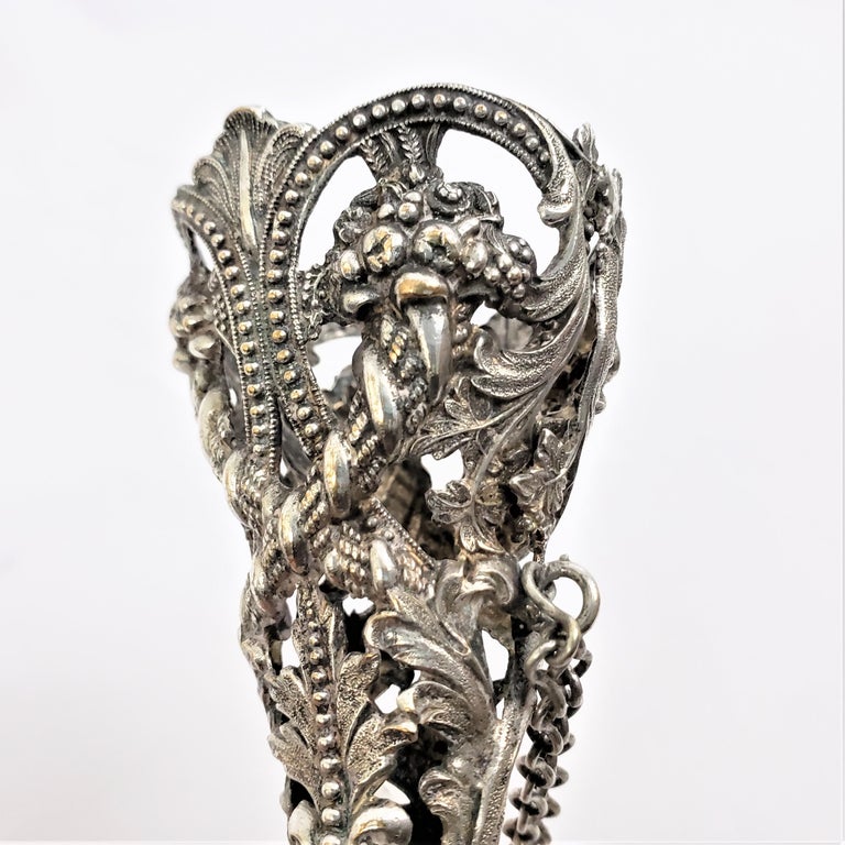 Antique Victorian Silver Plated Tussie Mussie Wedding Bouquet Holder at ...