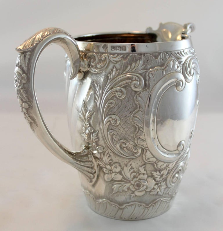 Antique Victorian Silver Water Jug by Martin, Hall and Co., Sheffield ...